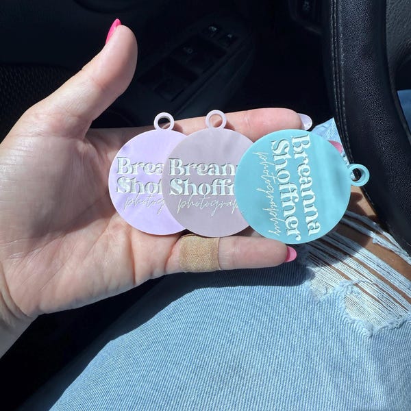 Custom NFC Keychain, Small Business Digital Business Card, Tap to ...