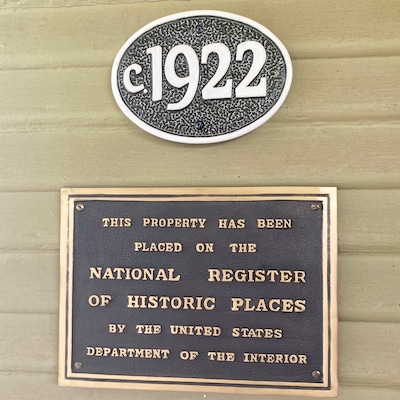 Small Historic House Year Circa Placard Sign / Custom Handcrafted ...