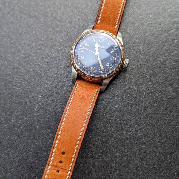 Dark Green Shell Cordovan (rally Strap) - Handmade Leather Watch Strap ...