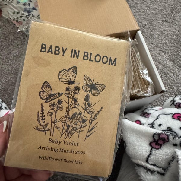 In Loving Memory Forget-me-not Seed Packet, Memorial Favor, Funeral ...