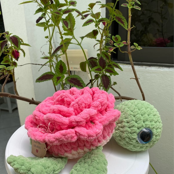 No Sew Rose Turtle Pattern- Crochet Daisy Turtle- Crochet Turtle ...