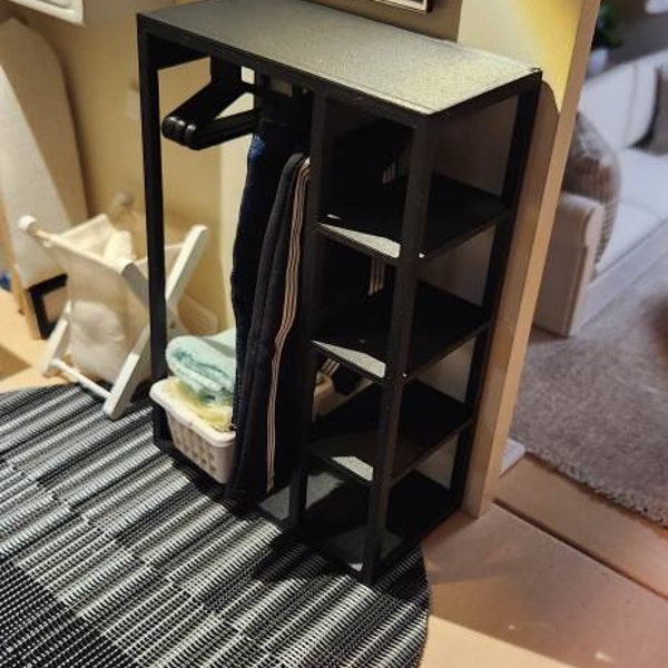 1:12 Mini Closet |dollhouse Closet |miniature Closet for Dolls |3D ...