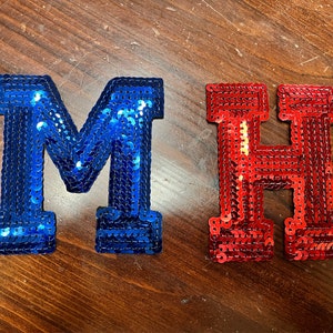 NEW COLOR 3in Sequin Iron-on Letters - Etsy
