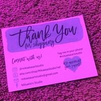 INSTANT DOWNLOAD Editable and Printable Thank You Card for Small ...