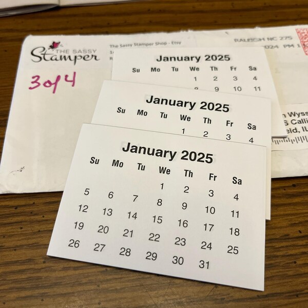 2024 Mini Calendar - Etsy