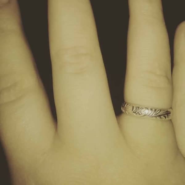 R-0072 - Sterling Silver Posey Ring - Regency Posey Ring, Georgian ...