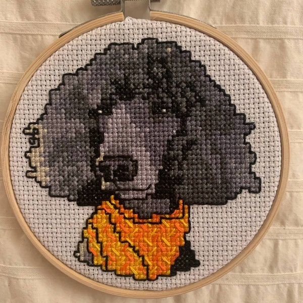 Custom Pet Portrait - Your Furry Friend in Cross-stitch Form! - Etsy