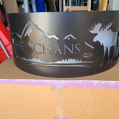 Personalized Fire Pit Rings Fire Pit Custom Fire Pits Outdoor Home ...