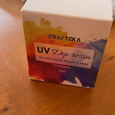 UV DIP RESIN for Wire Flower Shapes and Glazing 100ml - Etsy
