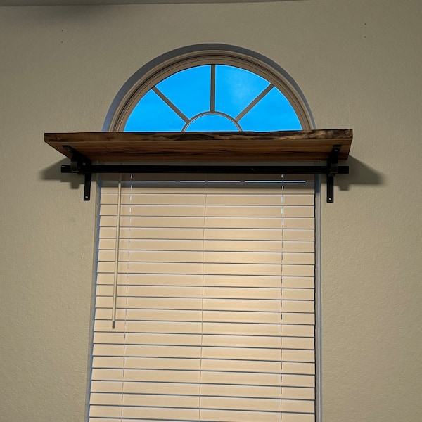 Shelf Bracket With Double Curtain Rod Holder, SOLD INDIVIDUALLY, Shelf ...