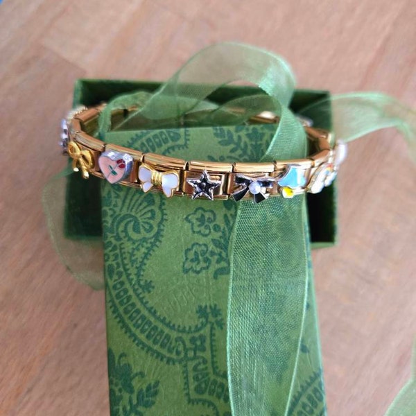 Italian Charms Classic 9mm Size Limited,gold and Stainless Charm Links ...