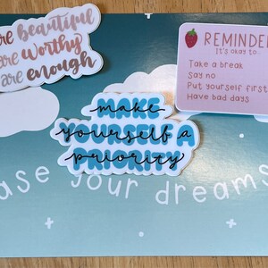 Self Love Sticker, Positive Affirmation, Affirmation Sticker, Self Gift ...