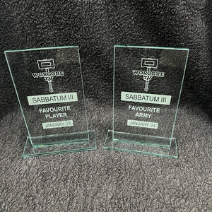 Personalised Engraved Trophy Plate, Metal Engraved Plate Personalised ...