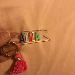 Personalized Teachers Gift, Name Keychain With Tassel, Custom Name ...