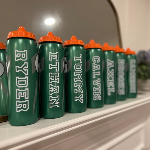 Personalized Gatorade Bottle Name Decal, Sports Team Gift - Etsy
