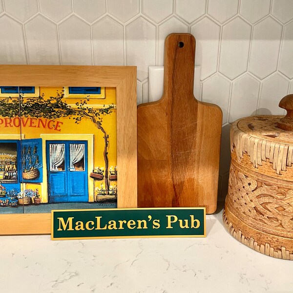 Maclaren’s Pub Sign - 3D Printed How I Met Your Mother Decor, Geeky ...
