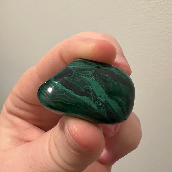 Malachite Tumbled Stone - Multiple Sizes Available - Tumbled Malachite ...