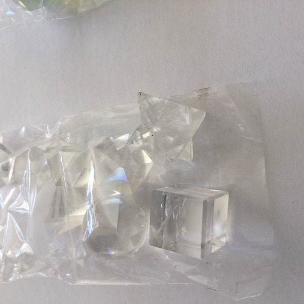 Clear Quartz Crystal Platonic Solids Set 7 Pieces - Etsy