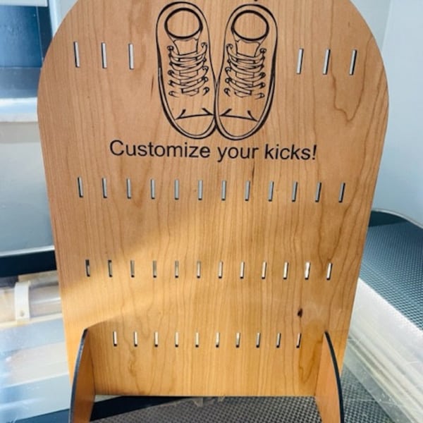 Digital Laser Cut File, Shoe Tags, Shoe Tag Display Stand, Svg, Sneaker ...