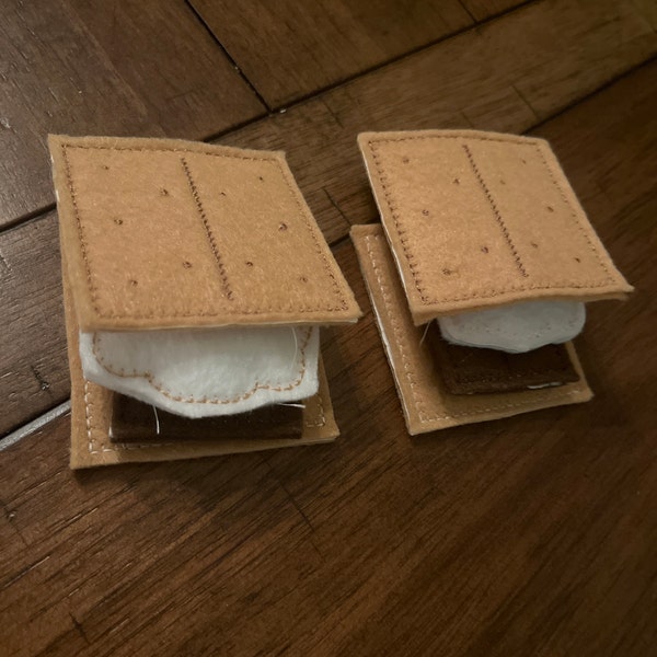 Smores, Smores Felt Food, Felt Smores, Pretend Play, Food Set, Play ...