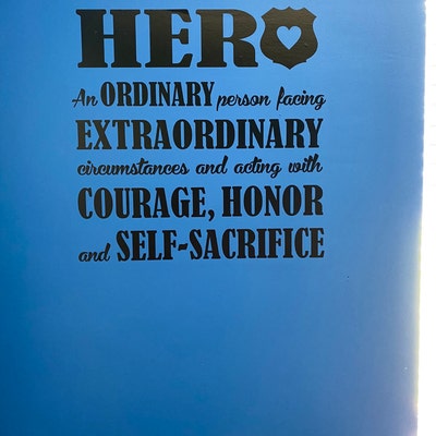 Office Wall Decal Police Officer Hero, Police Station Office Vinyl Wall ...