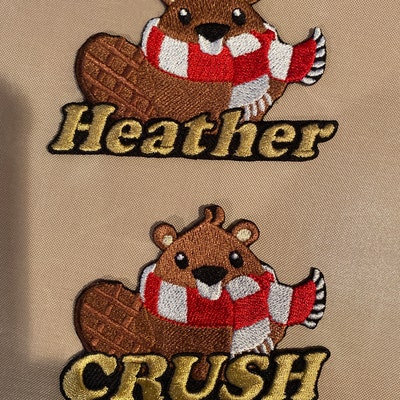 Beaver Custom Personalized Iron-on Patch - Etsy