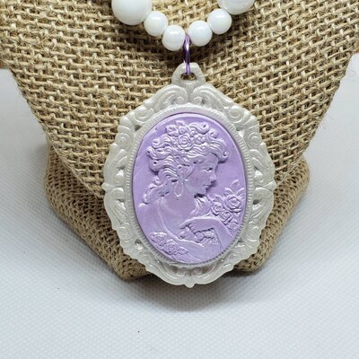 Silicone Molds Victorian Lady Cameo and Cameo Mount Mold Set Jewelry ...