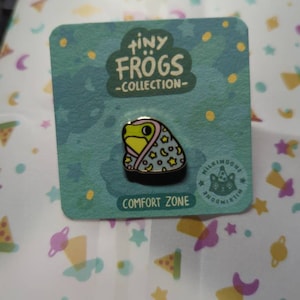 Golden Frog Hard Enamel Pin/tiny Frogs Collection Serotonin Delivery ...