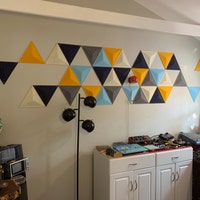 Felt Panel 3D Wall Triangle Acoustic Panel Ecological and Soundproofing ...