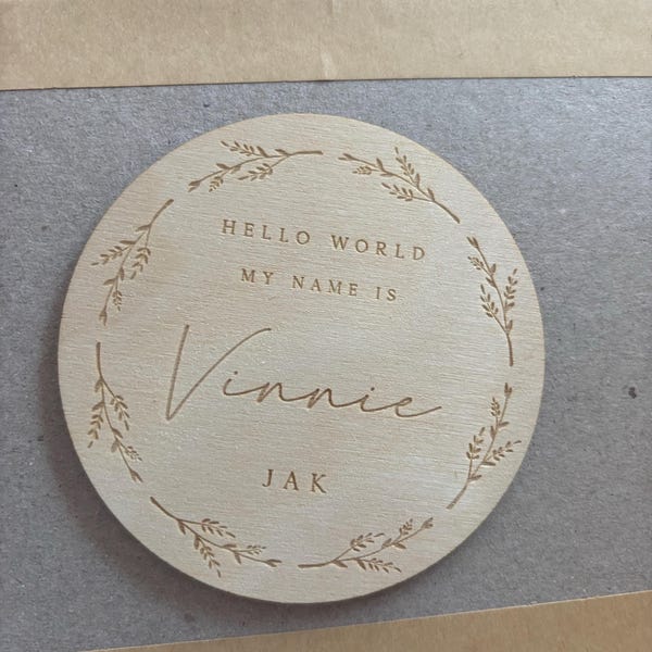 Baby Milestone Disc Set | Hello World Milestone Cards | Newborn Gift ...