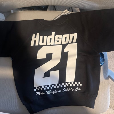 Adult Custom Race Jersey, Name & Number Motorsport Sweatshirt ...