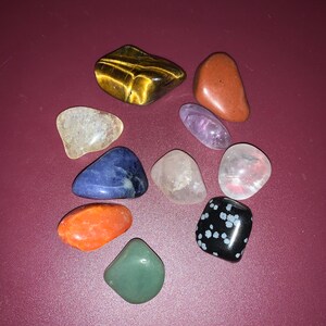 Beginners Crystal Kit 10 pcs In Velvet Pouch Most Popular | Etsy