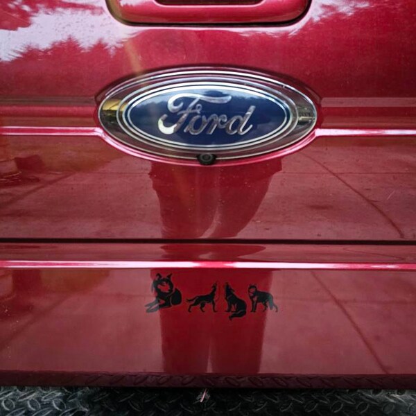 Wolf Pack Car Decal, Wolves Laptop Decal, Stick Family Decal, Wolf ...