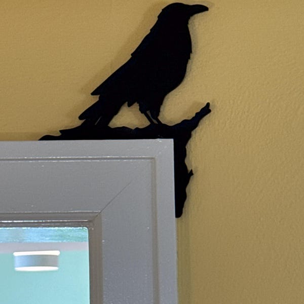 3D Printed Cat Tipping Wine Door Art | Kitty Nudging Wine Glass off ...