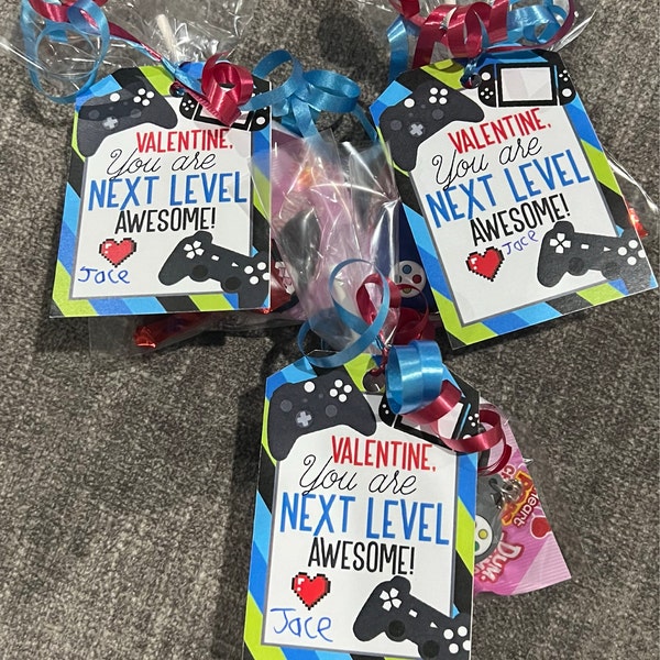 Video Game Valentine's Day Printable Tag Gamer Valentine You Are Next ...