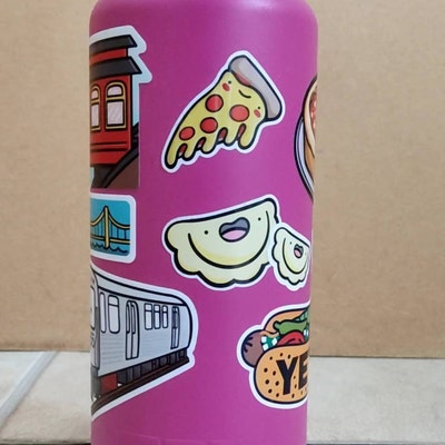 Bagel Sandwich Dude Sticker Weatherproof Vinyl Sticker - Etsy