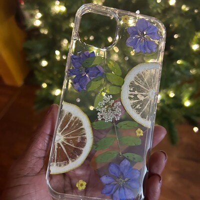 Pressed Flowers Pill Case Birth Control Pill Box Cute Pill Organize ...