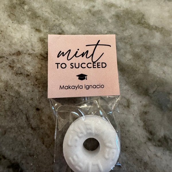 100pcs Mint to Succeed Favors,graduation Mints,graduation Party Favors ...
