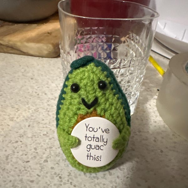 Bulk Sales Crochet Positive Avocado,you've Totally Guac This Gift, Gift ...