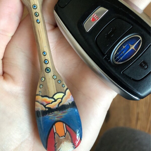 Fishing Lure Canoe Paddle Keychain - Etsy