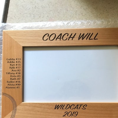 Baseball Coach Picture Frame, Engraved Coach Gift, Baseball Coach Gift ...