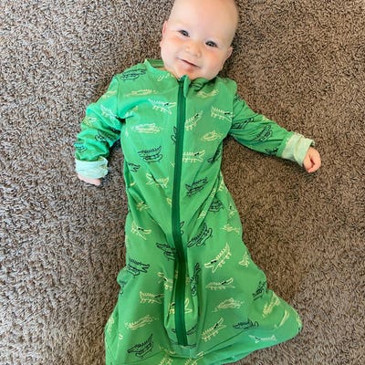 Baby Gown Sewing Pattern With Tutorial Layette Pattern Baby Grow ...