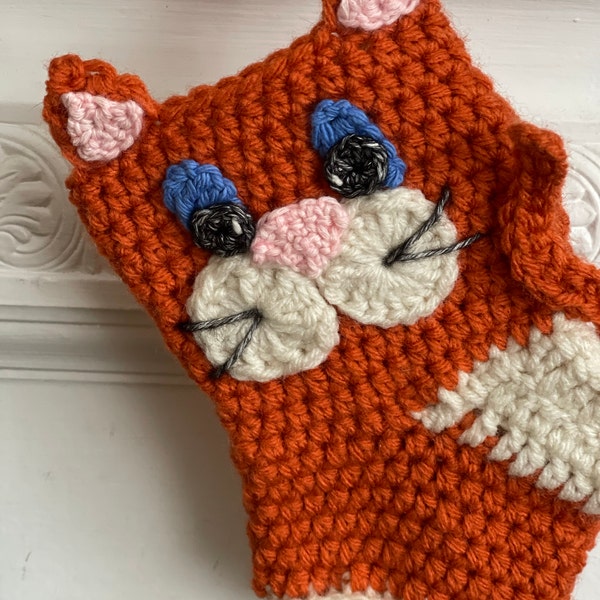 Crochet Pattern - INSTANT PDF DOWNLOAD - Crochet Stocking Pattern - Cat ...