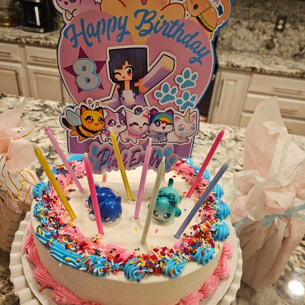 Aphmau Cake Topper, Aphmau Cake, Girly Aphmau Party, Aphmau Party ...