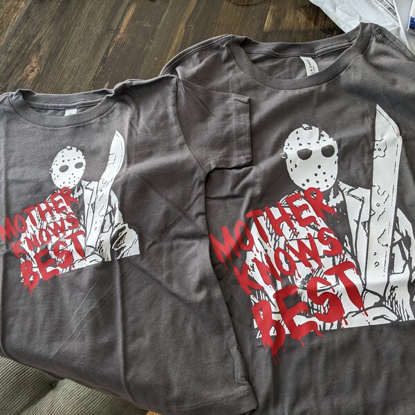 Jason Mother Knows Best Horror Toddler Kids Adult Tee Cult Classic ...