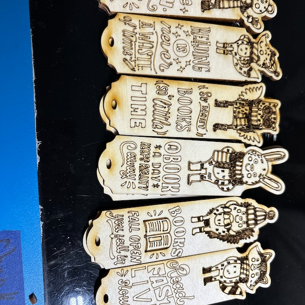 Woodland Animals Bookmarks SVG Glowforge Laser Cut Files Custom Kids ...