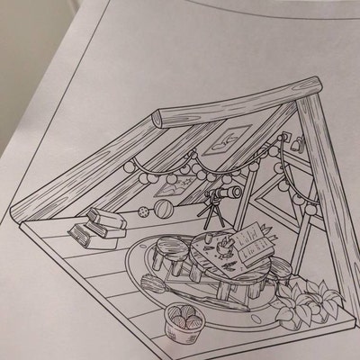 Pocket World: Miniature Worlds Coloring Book by Coco Wyo - Etsy