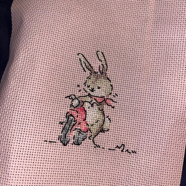 Fox and Rabbit Cross Stitch Pattern Fox and Bunny Friends Instant ...