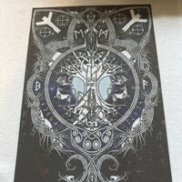 Odin Learning the Runes Print Night Variation Inspired by Traditional ...