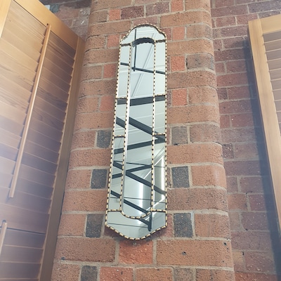 Narrow Rectangular Wall Mirror 35.8, Decorative Long Mirror the Golden ...